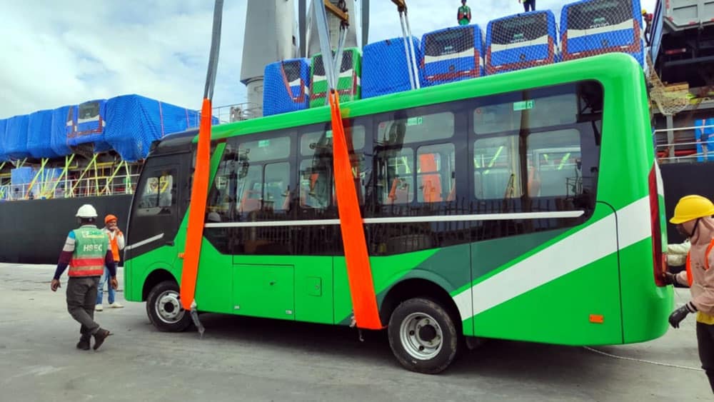 Mobilité à Tana : Une troisième vague de 169 bus FOTON débarque à Toamasina